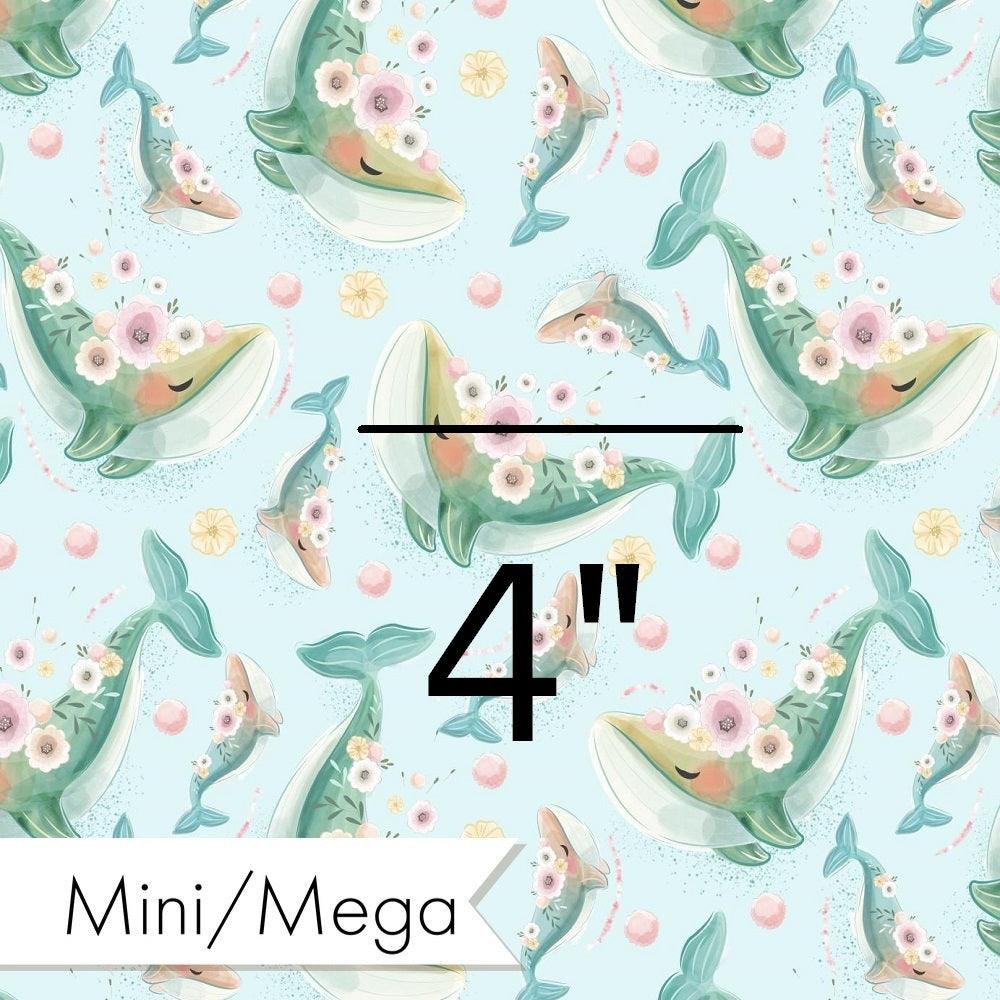 Design 1005 - Floral Whale Fabric | Ocean Floral Print | Missy Rose