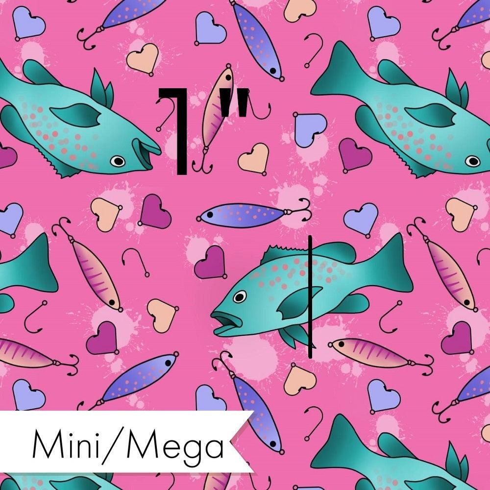 Design 1007 - Pink Fish Fabric | Girls Fishing Print | Missy Rose