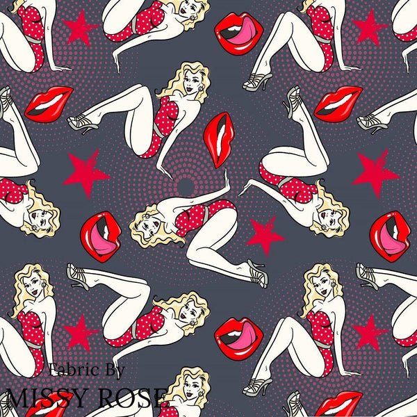 Design 1090 Pinup Fabric - Quality Woven Cotton & More