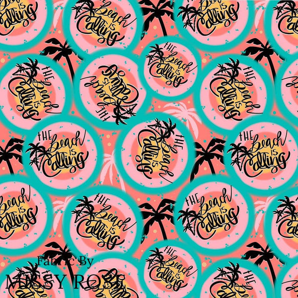 Design 24 - Beach Fabric – Fabric by Missy Rose Pre-Order