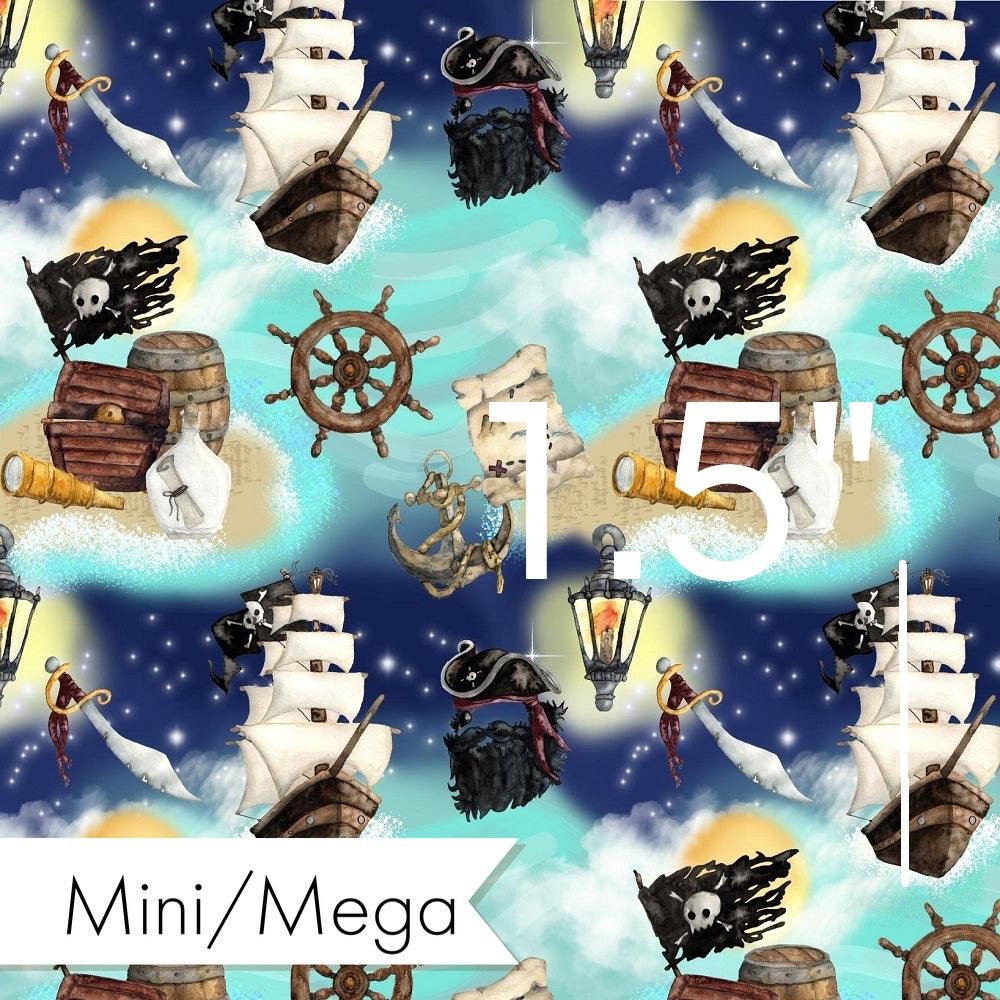 Design 5 - Pirate Ship Fabric – Fabric by Missy Rose Pre-Order