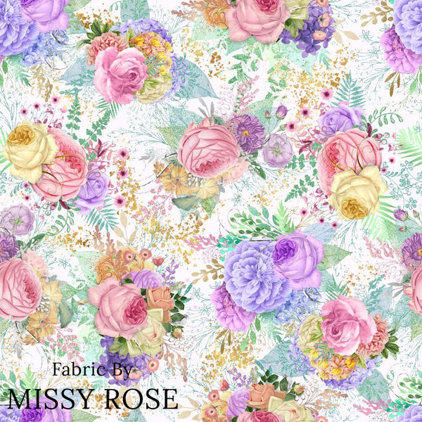 Design 558 - Pastel Floral Fabric | Pastel Florals Print | Missy Rose