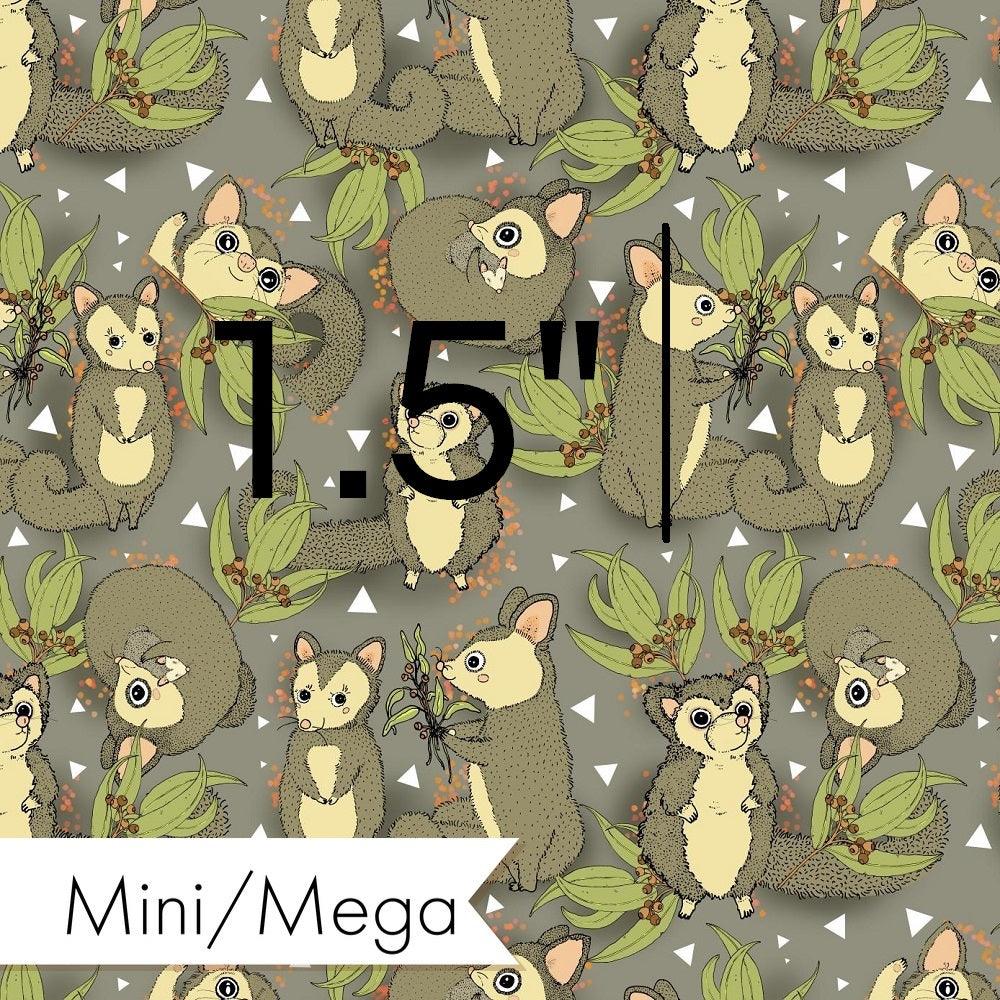 Design 687 - Cute Possum Fabric | Brown Cute Possum Print | Missy Rose
