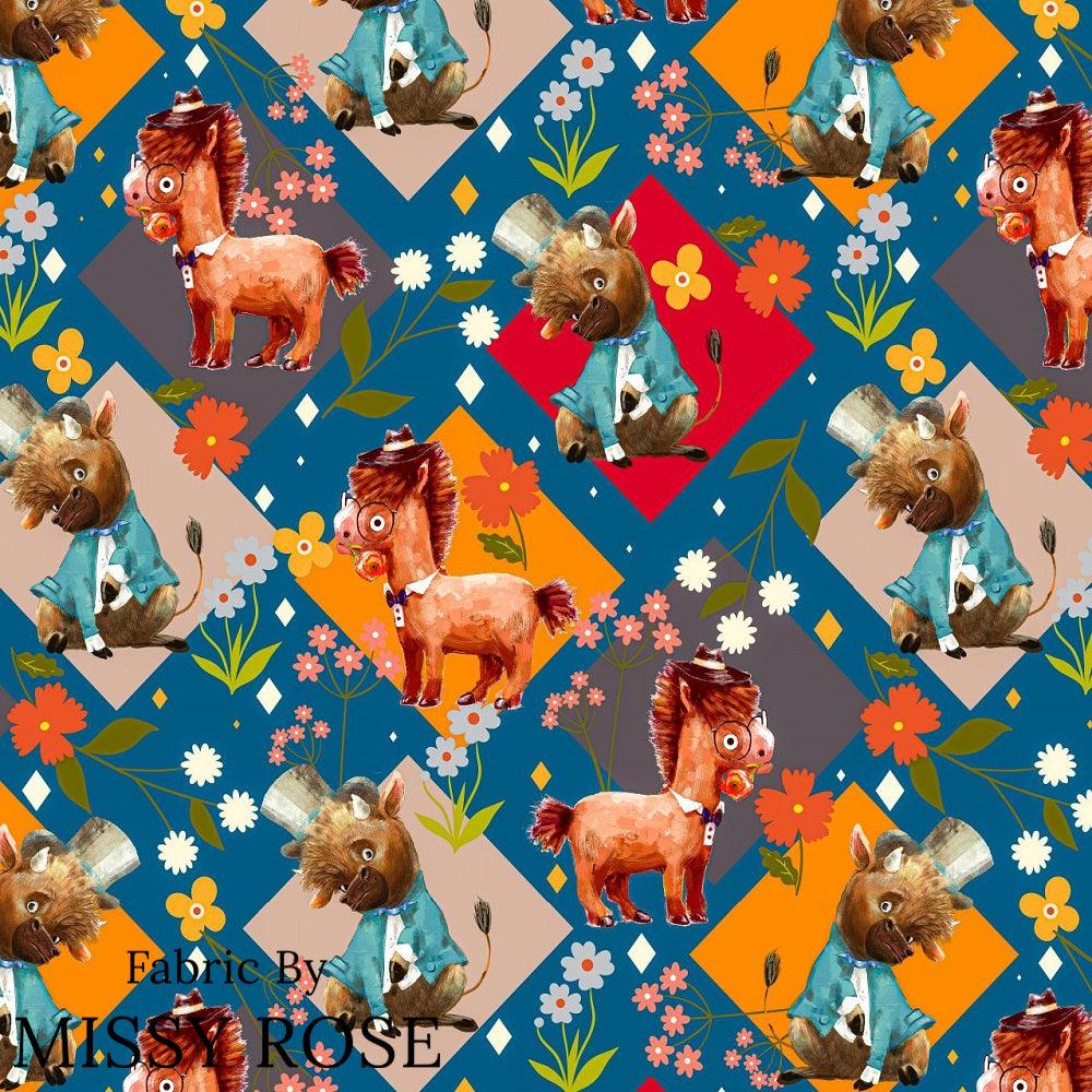 Design 904 - Quirky Farm Animals Fabric | Farm Animal Print | Missy Rose