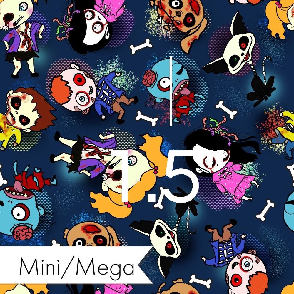 Design 951 - Navy Zombie Fabric | Zombie Print | Missy Rose