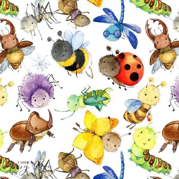 Unlimited - Cute Bugs Fabric – Fabric by Missy Rose Pre-Order